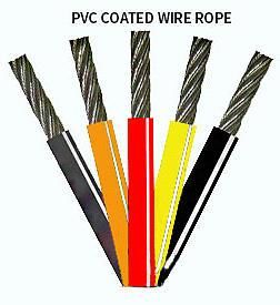 Aircraft Vinyl Coated Steel Wire Rope UV Resistance For Fall Protection