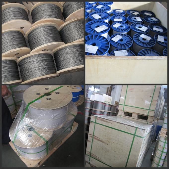 Zinc Plated Nylon Coated Wire Rope AISI Standard Steel For Mining Cableway