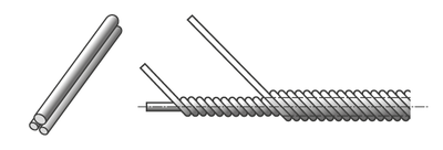 Galvanized Double Parallel Stranded Steel Wire Rope For Groomers LKS8-4 C
