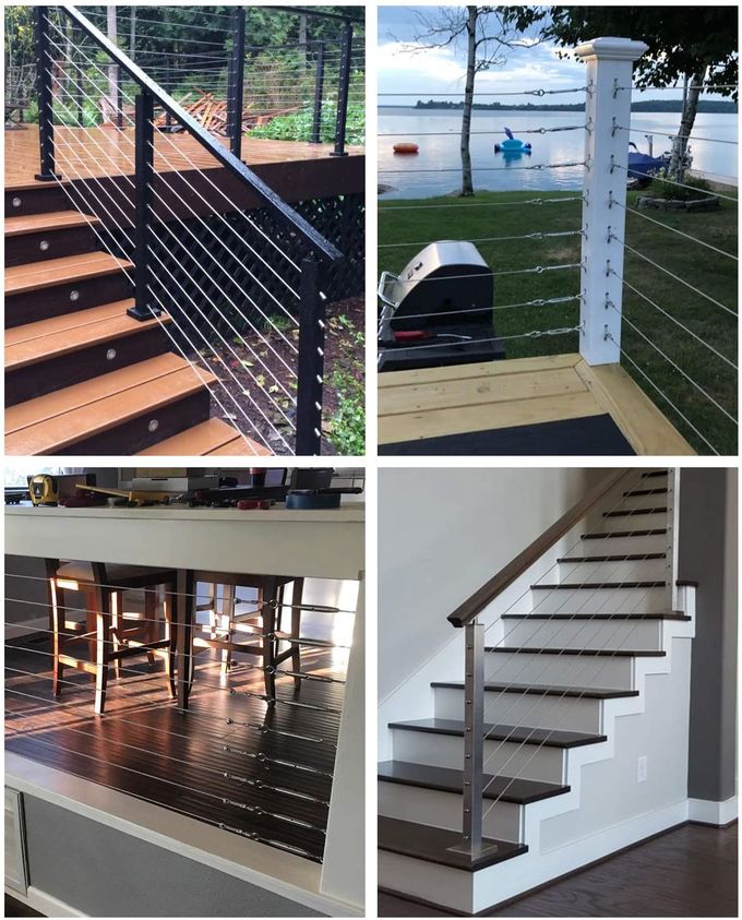 1/8 T316 Deck Railing 250FT Aircraft Grade Wire Rope